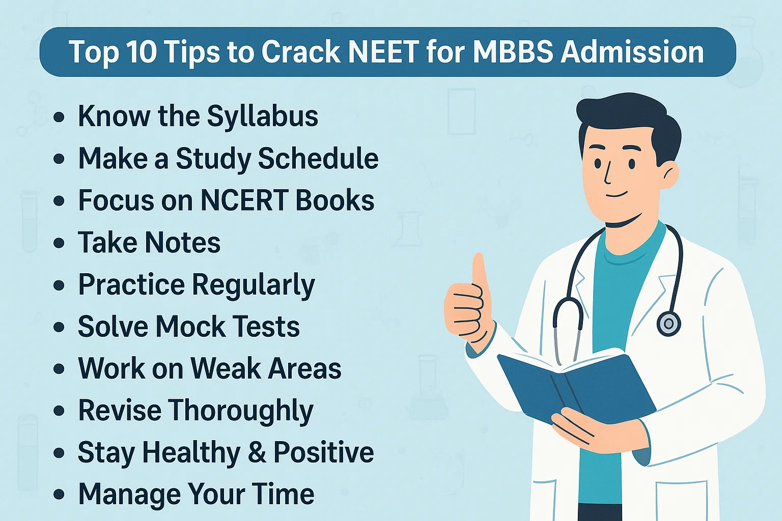 Top 10 Tips to Crack NEET for MBBS Admission | Guidacent Consulting Services Pvt. Ltd