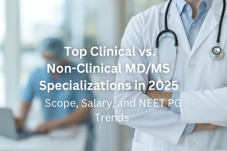 Clinical vs Non-Clinical MD/MS Courses in 2025: Admission Open