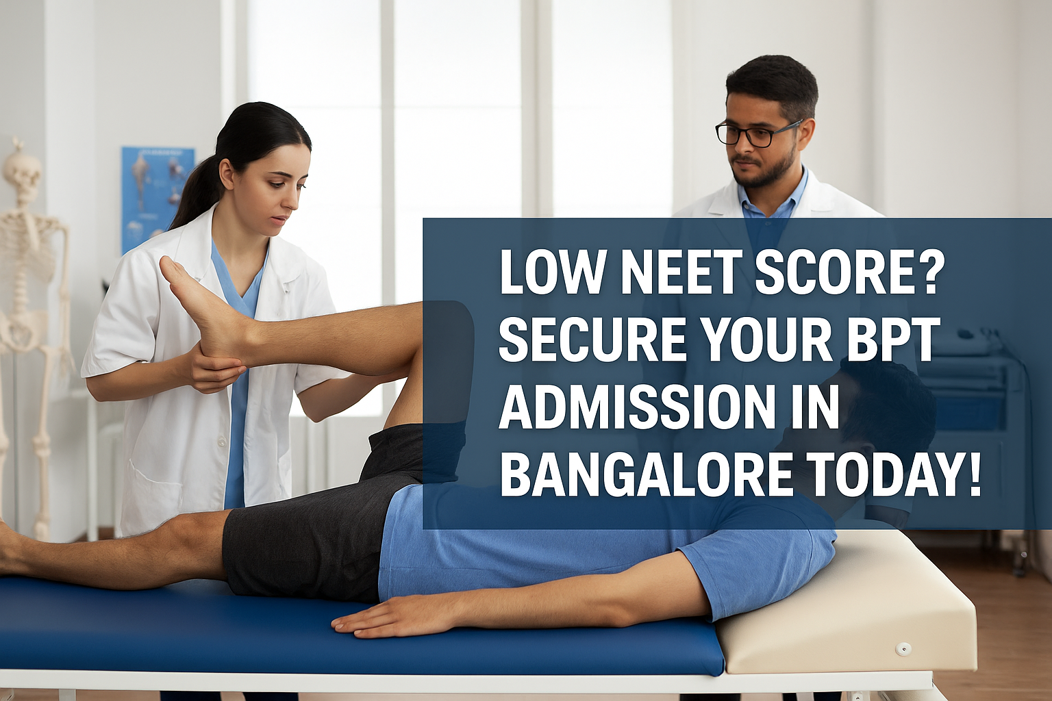 Low NEET Score? Get Direct BPT Admission in Bangalore 2025 – No NEET ...